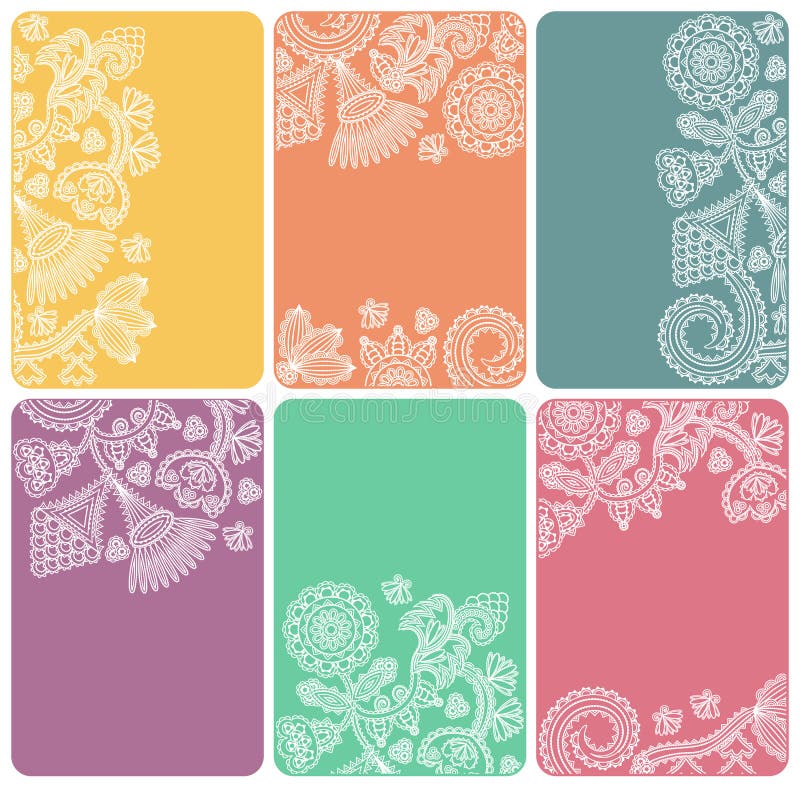 Set of floral card stock vector. Illustration of abstract - 29386885