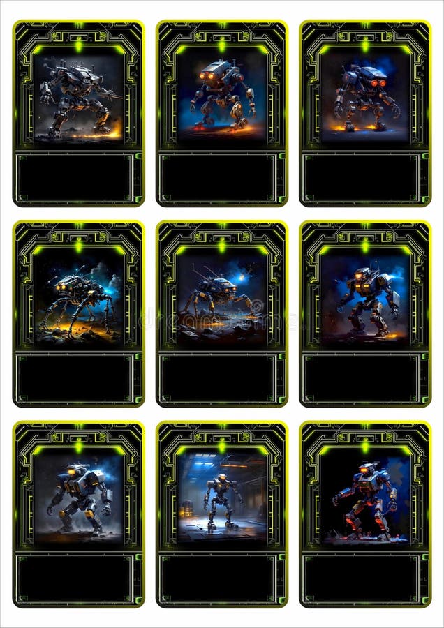 A Set of Cards from the Category "Space Ground Equipment", for a Board ...