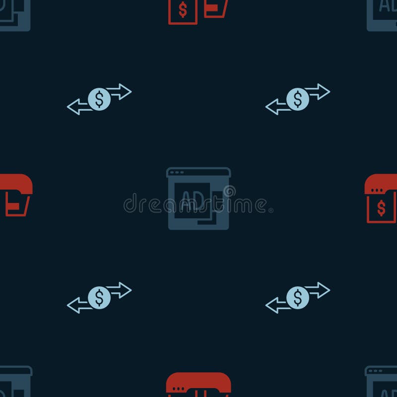 Set Cargo Ship with Boxes Delivery, Advertising and Money Exchange on ...