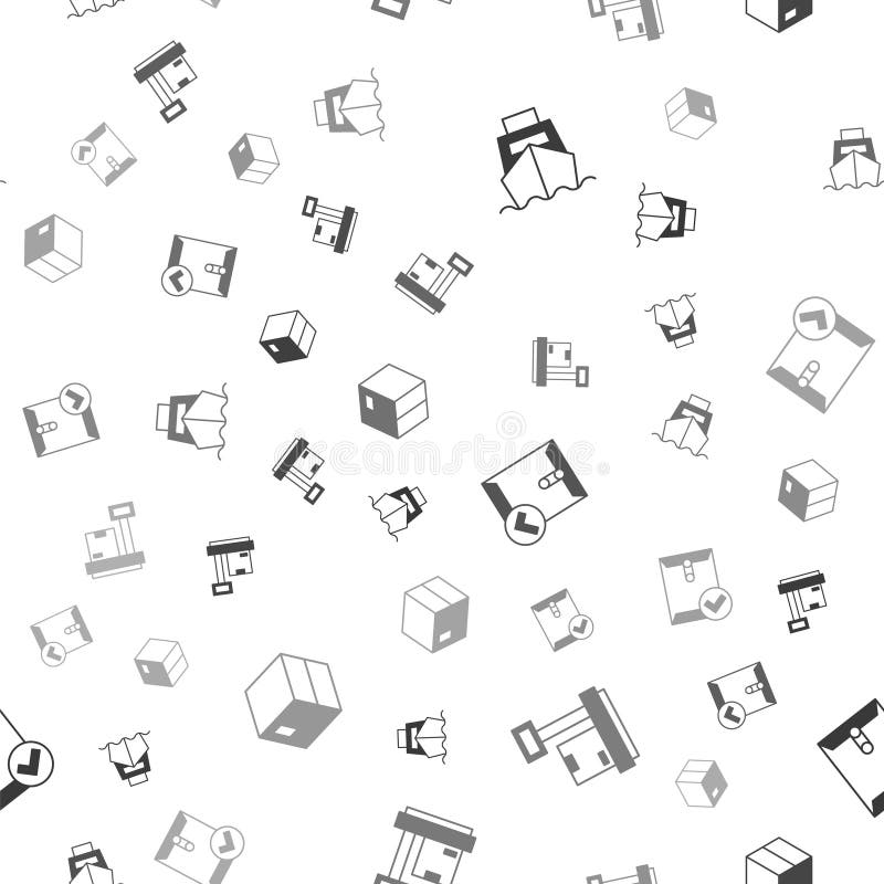 Set Cargo Ship with Boxes Delivery, Scale Cardboard, Envelope and Check ...