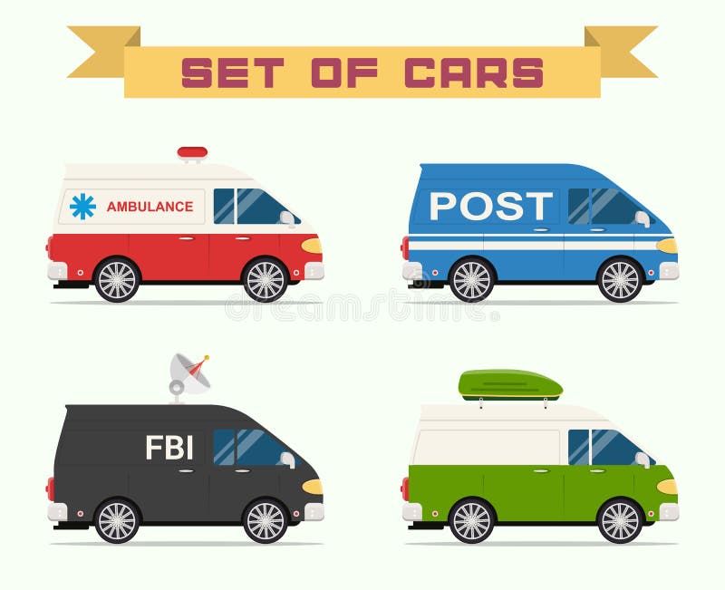Set of cars stock vector. Illustration of glossy, colorful - 55158814