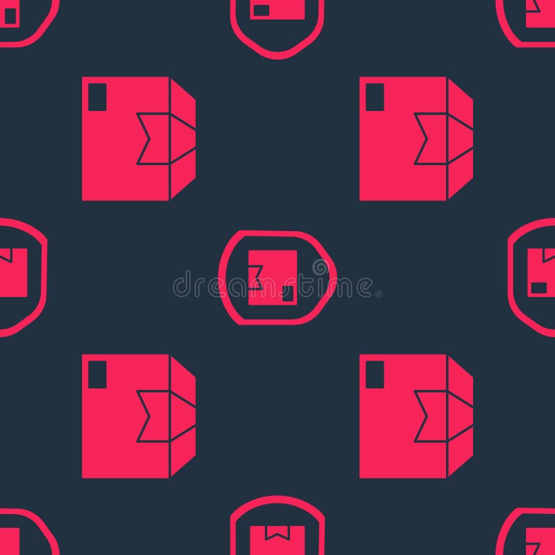 Set Carton Cardboard Box and Delivery Pack Security with Shield on ...