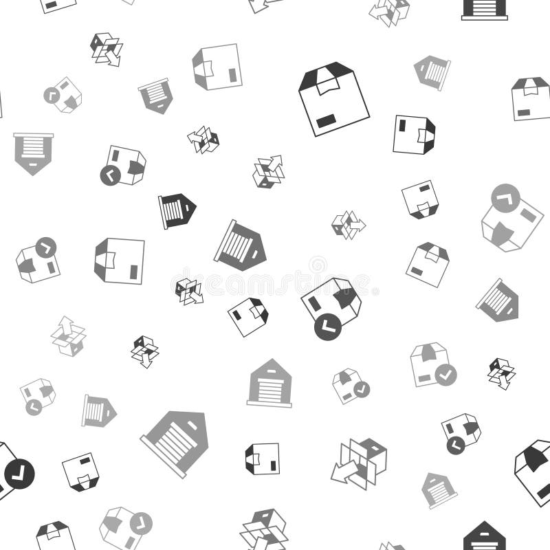 Set Carton Cardboard Box, Unboxing, Ackage with Check Mark and ...