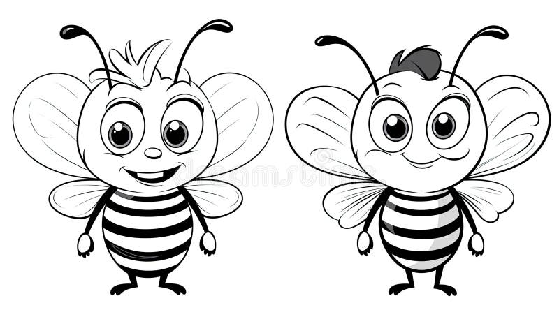 Cartoon Bees Different Emotions Stock Illustrations – 22 Cartoon Bees ...