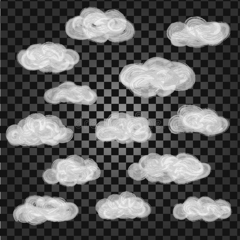 Cartoon Cloud Translucent Stock Illustrations – 105 Cartoon Cloud ...