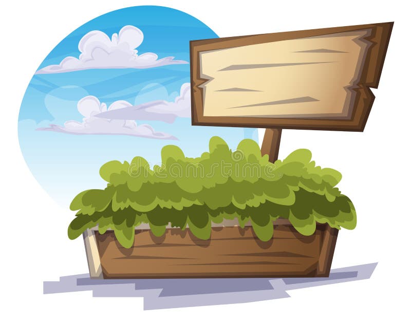 Set of Cartoon Colored Wood Label for Use in the Game and Animation ...