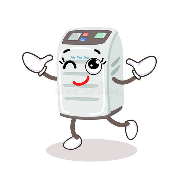 Cartoon Cute Air Purifier Vector. Stock Vector - Illustration of ...