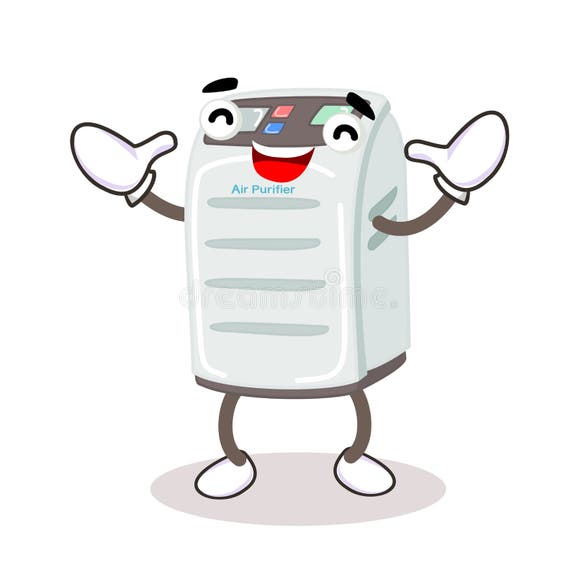 Cartoon Cute Air Purifier Vector. Stock Vector - Illustration of chiang ...