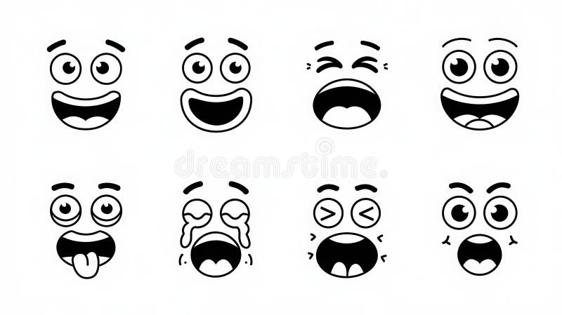 Facial Expressions Smileys Face Expressions Emoji Photos, Images
