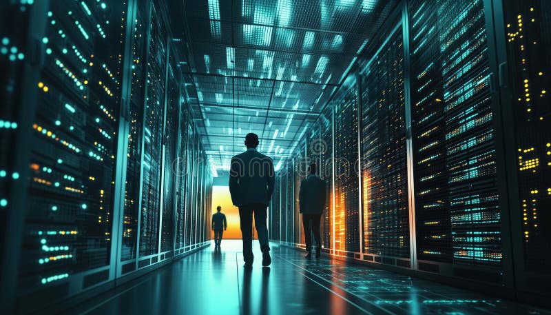 Set of Cartoon Illustrations Depicting Diverse Colleagues Testing Cloud ...