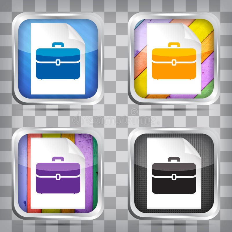 100 case icons set blue stock vector. Illustration of target - 96493114