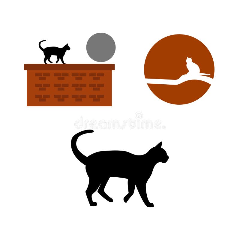 Set of cat icons stock vector. Illustration of pedigreed - 276836142