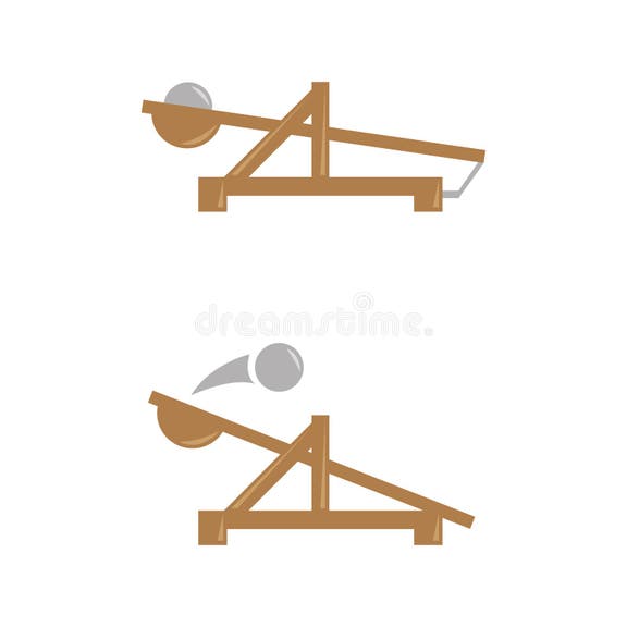 Catapult 8 stock vector. Illustration of military, isolated - 375656373