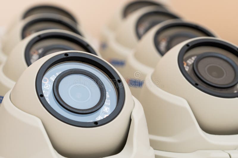 Set of CCTV Cameras for Production and Office. Stock Photo - Image of ...