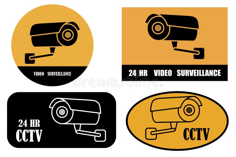 Set of Cctv Cameras. Vector Sign. Camera Icon Stock Vector ...