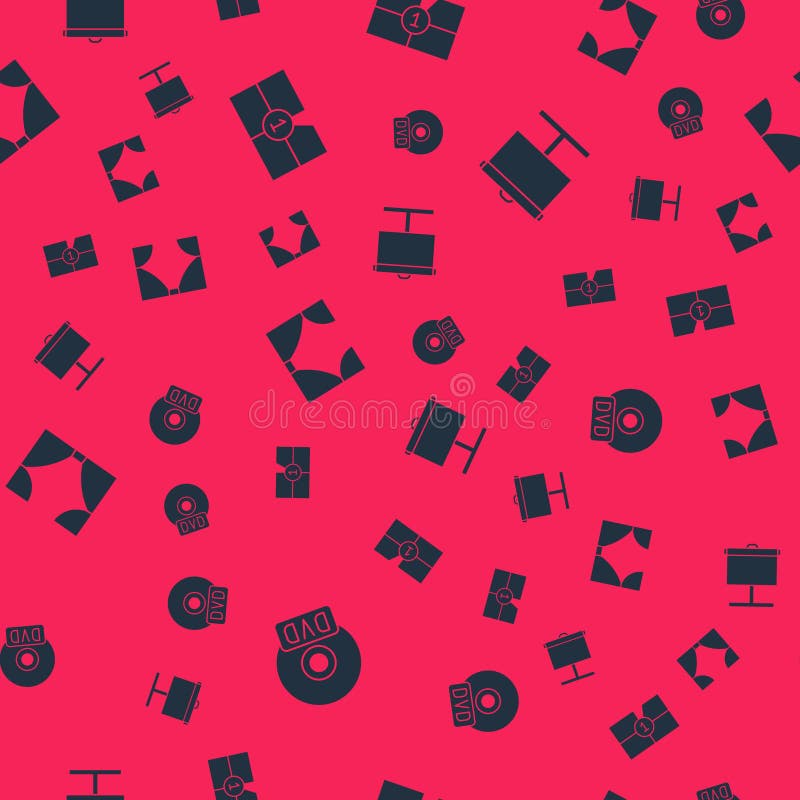 Set CD or DVD Disk, Old Film Movie Countdown Frame, Curtain and ...