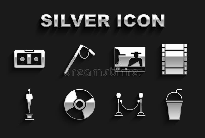 Set CD or DVD Disk, Play Video, Paper Glass with Straw, Rope Barrier ... Set CD or DVD Disk, Play Video, Paper Glass with Straw, Rope Barrier ...