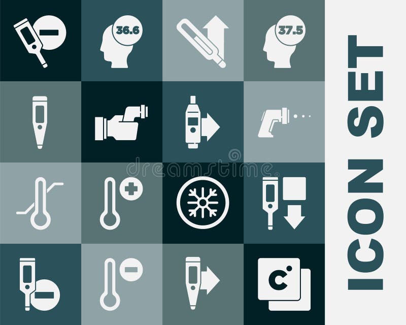 Set Celsius, Digital Thermometer, Medical, Checking Body Temperature ...