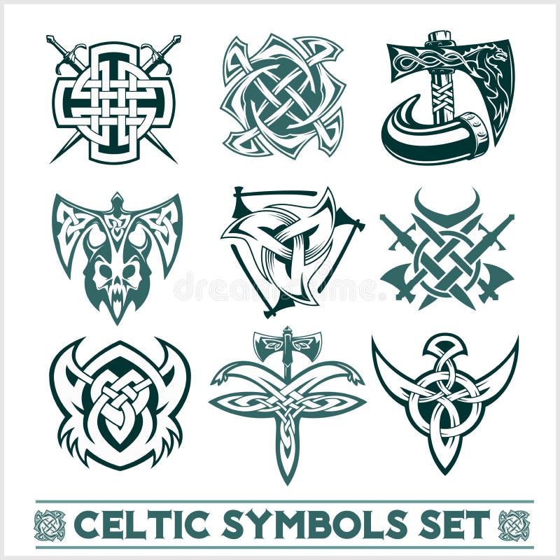Set of Viking Symbols Icons Vector. Stock Vector - Illustration of ... Set of Viking Symbols Icons Vector. Stock Vector - Illustration of ...