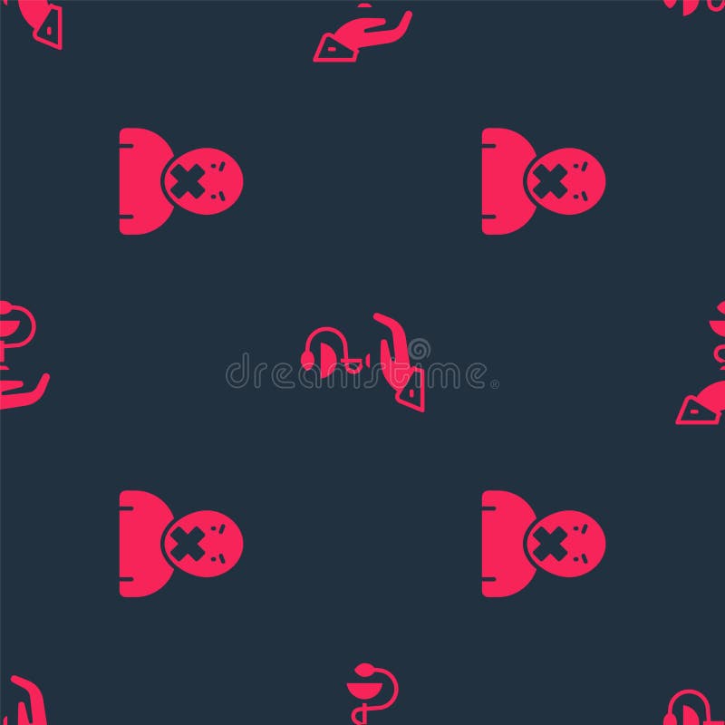 Set Censor and Freedom of Speech and Caduceus Snake Medical on Seamless ...