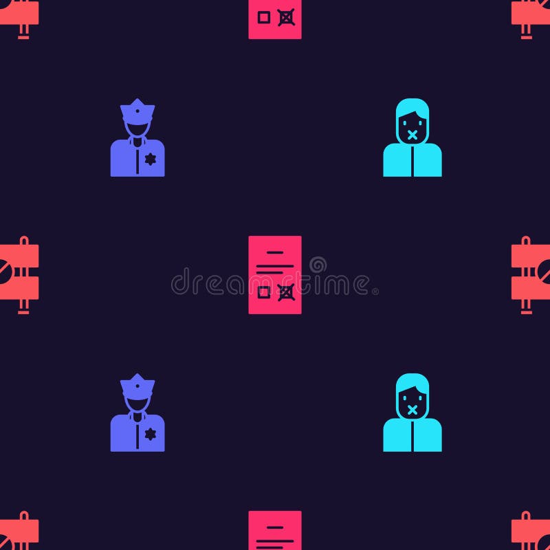 Set Censor and Freedom of Speech, Police Officer, Poll Document and ...