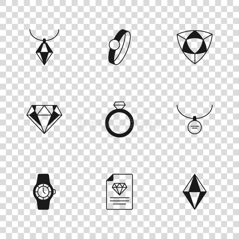 Set Certificate of the Diamond, Locket Necklace, Gem Stone, Diamond ...