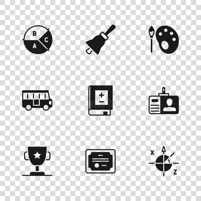 Set Certificate Template, Identification Badge, Trigonometric Circle ...