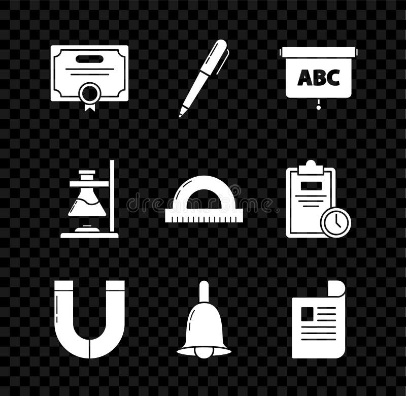 Set Certificate Template, Pen, Chalkboard, Magnet, Ringing Bell ...