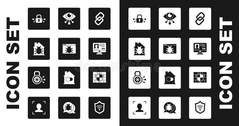 Set Chain Link, System Bug, House System, Cyber Security, Create ...