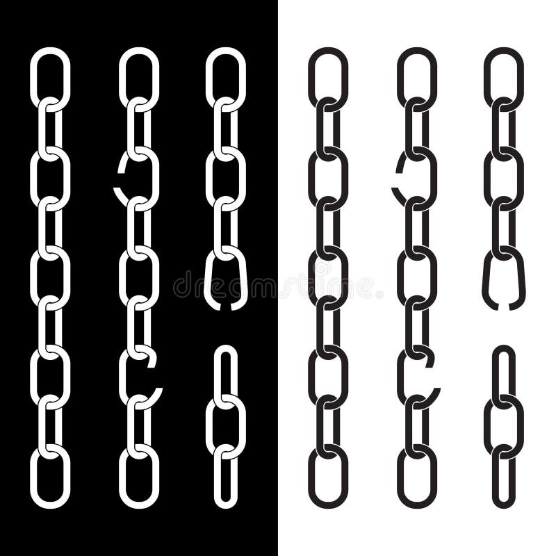 Set of chains stock illustration. Illustration of heavy - 51571145