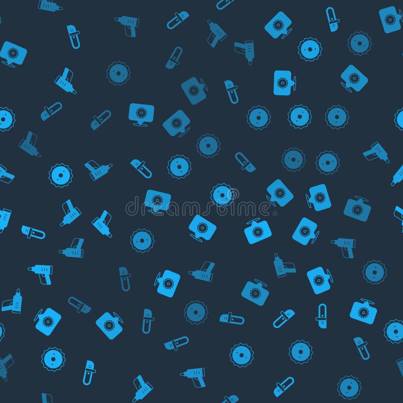 Set Chainsaw, Circular Blade, and Electric Cordless Screwdriver on ...