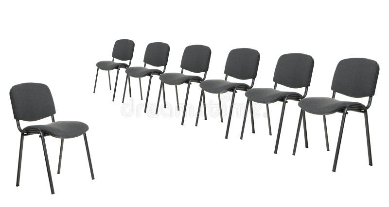 Chairs stock photo. Image of three, identical, iron, high - 14818988