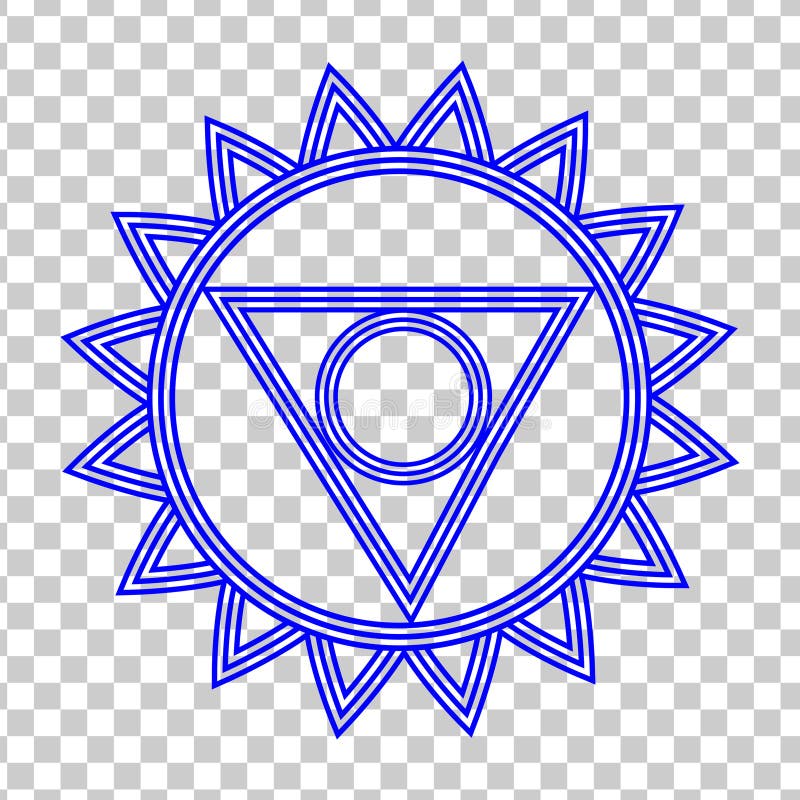 Set of Chakra Symbol Tattoo Isolated on Transparent Background. Vector ...