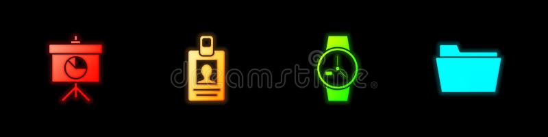 Set Chalkboard with Diagram, Identification Badge, Wrist Watch and ...