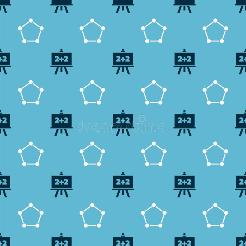 Set Chalkboard and Geometric Figure Pentagonal Prism on Seamless ...