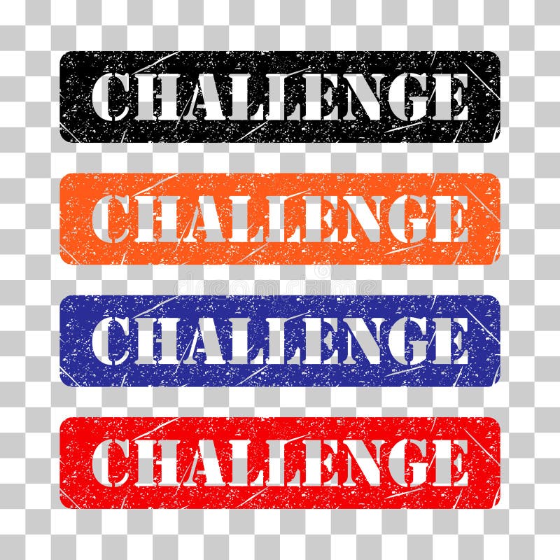 Set of Challenge Stamp Symbol, Label Sticker Sign Button, Text Banner ... Set of Challenge Stamp Symbol, Label Sticker Sign Button, Text Banner ...