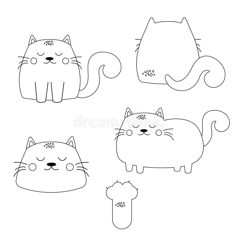 Illustration Outline of Solar Eclipse in Flat Cartoon Style Stock ...