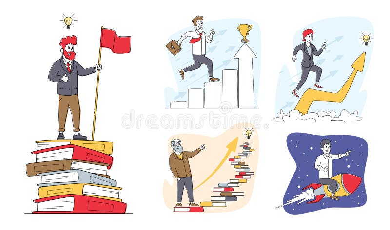 Self Development Books Stock Illustrations – 414 Self Development Books ...
