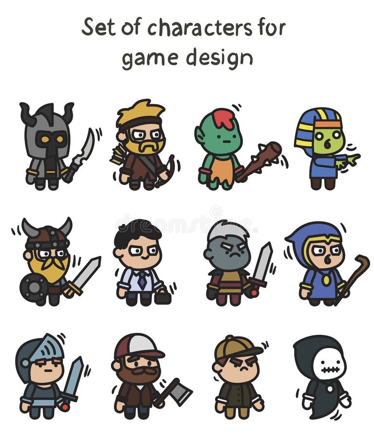 A Set of Characters Ready for Animation. Character for Mobile ...