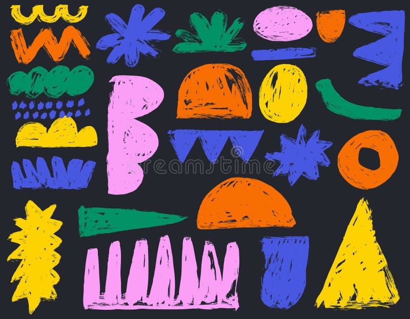 Simple Colorful Organic Shapes Stock Illustrations – 12,674 Simple ...