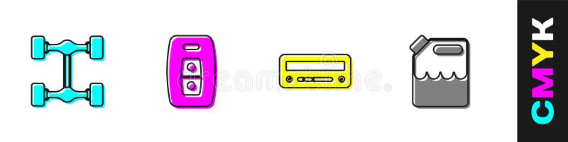Set Chassis Car, Car Key with Remote, Audio and Canister for Gasoline ... Set Chassis Car, Car Key with Remote, Audio and Canister for Gasoline ...