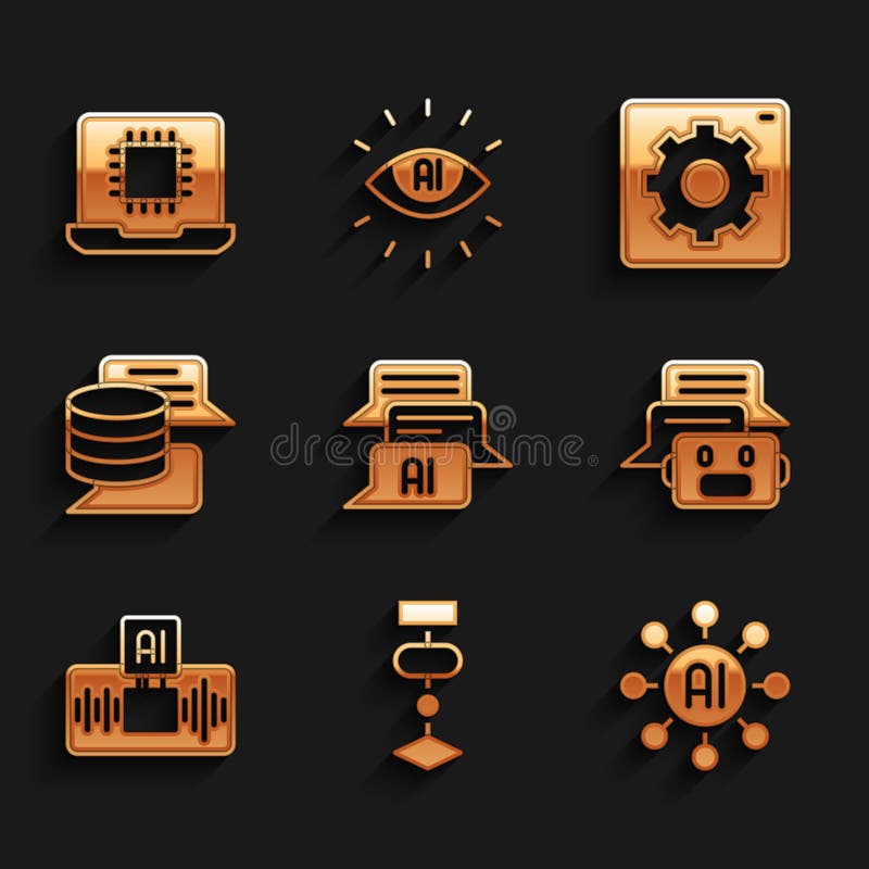 Set Chat Bot, Algorithm, Neural Network, Artificial Intelligence AI ... Set Chat Bot, Algorithm, Neural Network, Artificial Intelligence AI ...