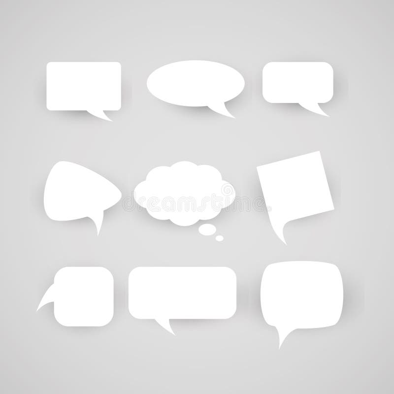 Set of chat bubbles stock vector. Illustration of talk - 94726500