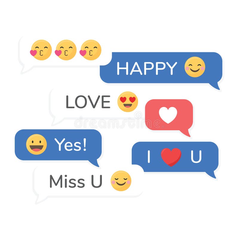 Set of Chat Emoji Collection Vector Stock Vector - Illustration of logo ...