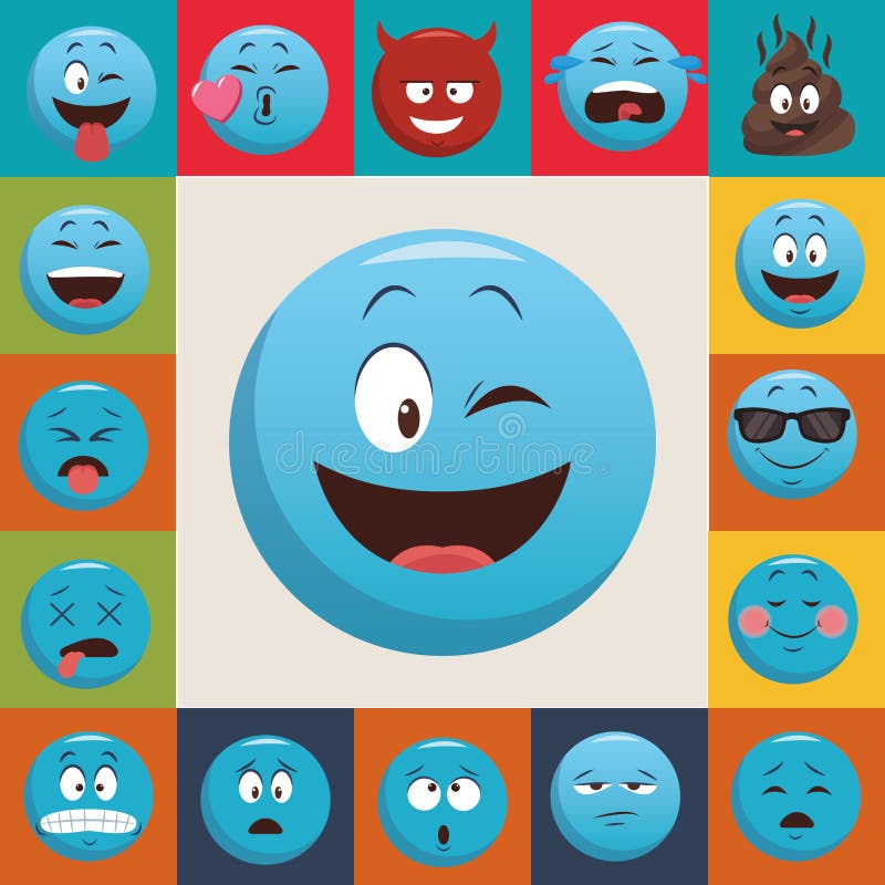 Emoji Square Icons Stock Illustrations – 929 Emoji Square Icons Stock ...