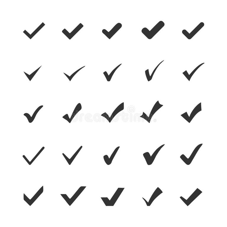 Set of Check Mark Buttons in Neomorphism Neumorphism Style. Stock ...