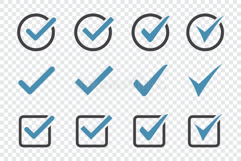 Blue Check Mark Transparent Background