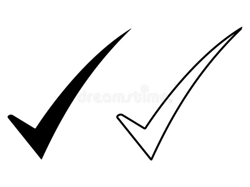 Recognizable Checkmark Stock Illustrations – 26 Recognizable Checkmark ...