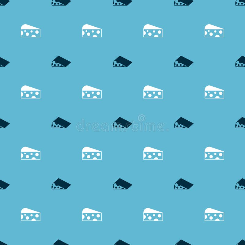 Set Cheese and on Seamless Pattern. Vector Stock Vector - Illustration ...