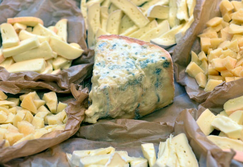 Set of cheese on the table stock image. Image of gourmet - 38972221